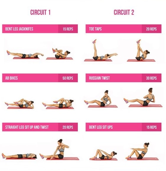 Addominali scolpiti con un circuito di 20 minuti by Kayla Itsines | Le ... Addominali scolpiti con un circuito di 20 minuti by Kayla Itsines | Le ...